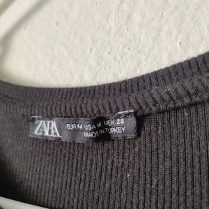 Zara | Tops | Zara Ribbed Tee | Poshmark